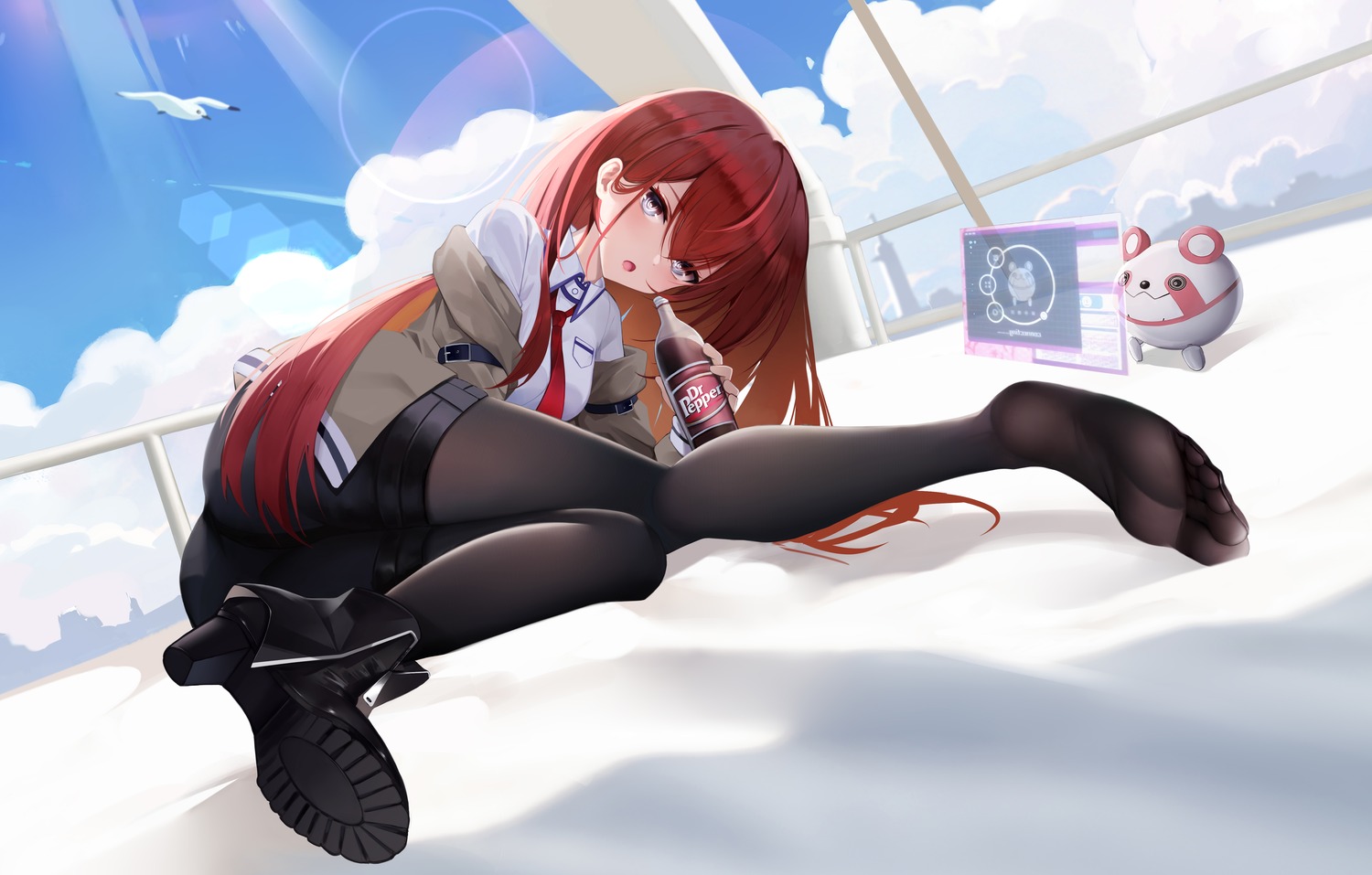 a shui steins;gate makise kurisu feet heels pantyhose | #1080430 | yande.re